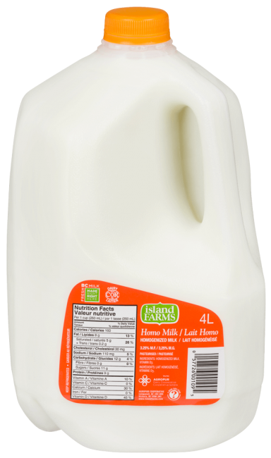 Homogenized Milk | Island Farms
