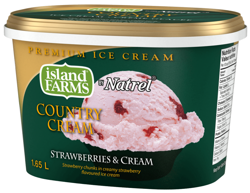 Country Cream Strawberries ‘N Cream Ice Cream | Island Farms
